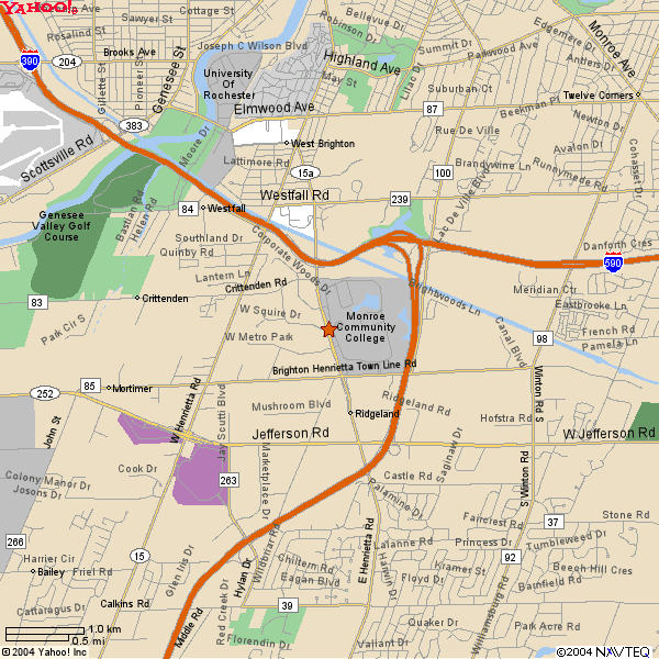 Map Of Mcc Rochester Ny